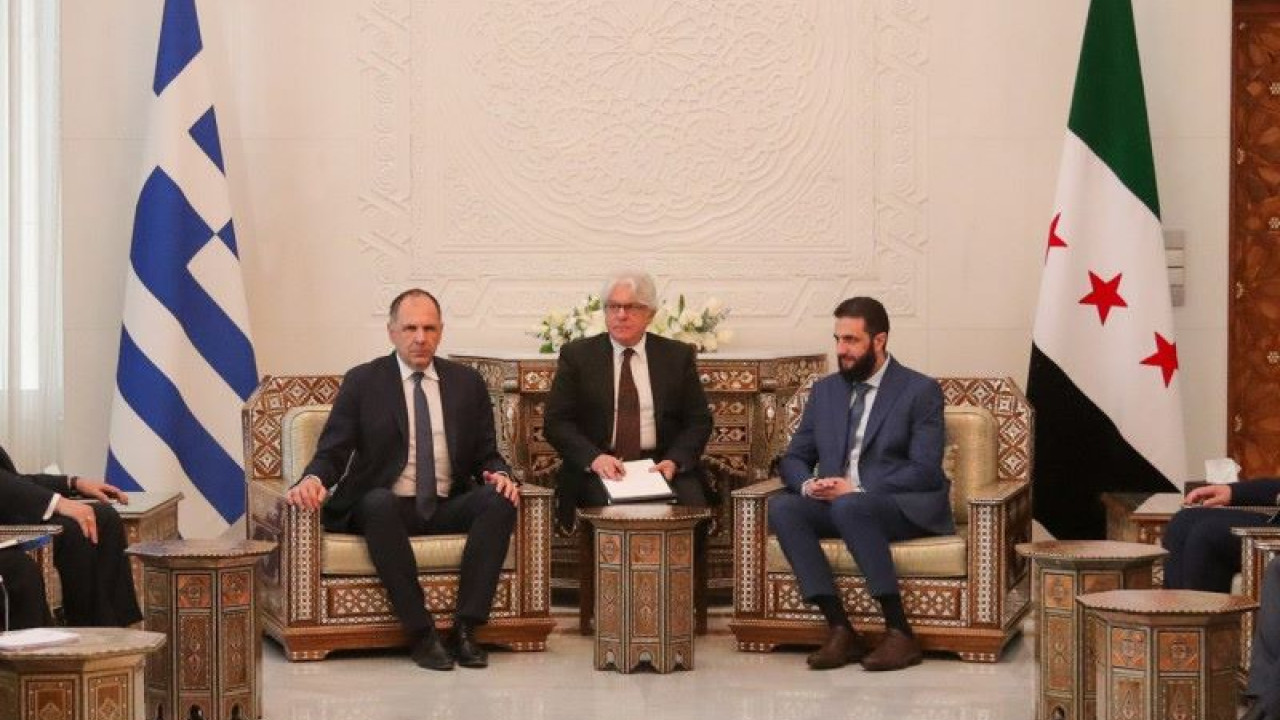 Συνάντηση Γεραπετρίτη – αλ Σάρα στη Δαμασκό – Οι πρώτες φωτογραφίες | ΣΚΑΪ